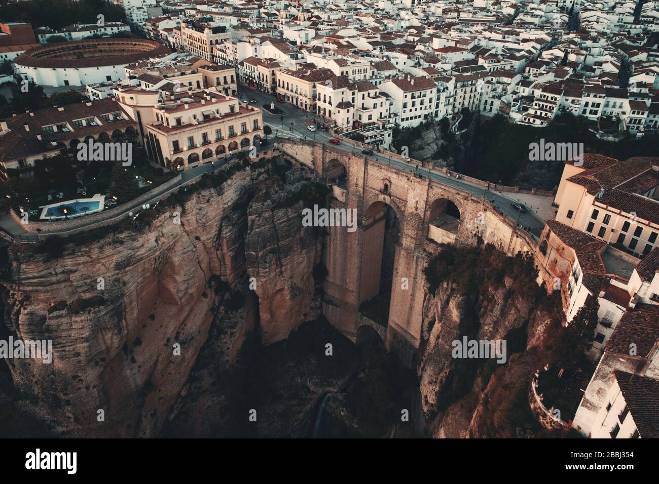 Bridge ronda drone view in hi-res stock photography and images - Alamy