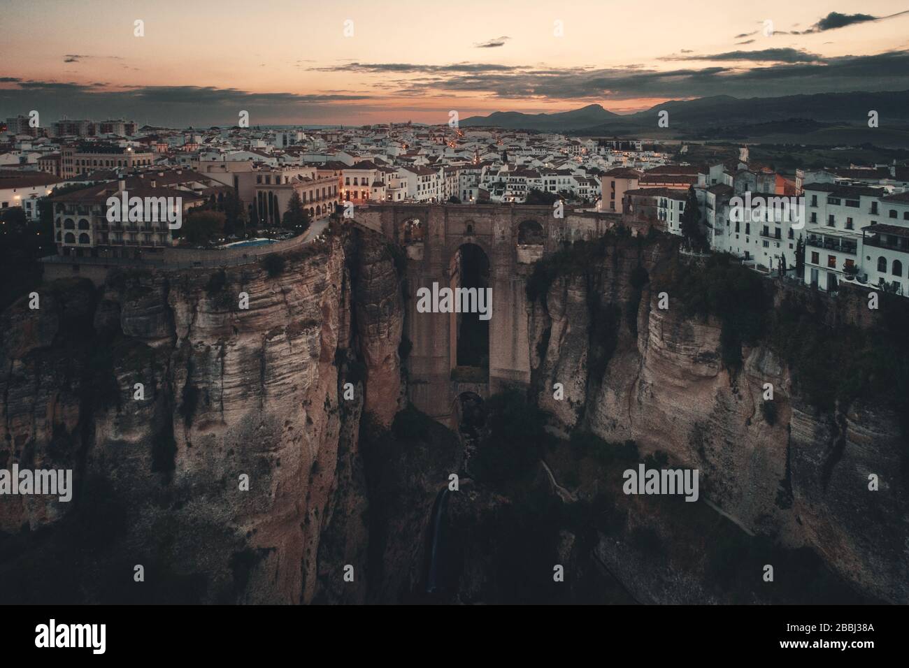 Aerial ronda bridge hi-res stock photography and images - Alamy