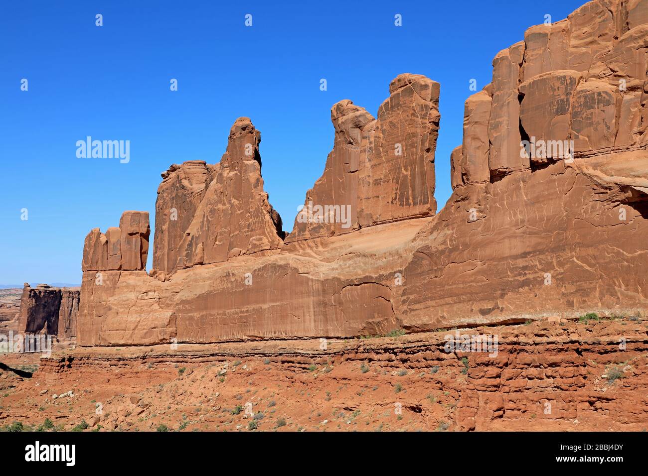 One of the magnificent structures in Arches, National Park, Utah, USA ...