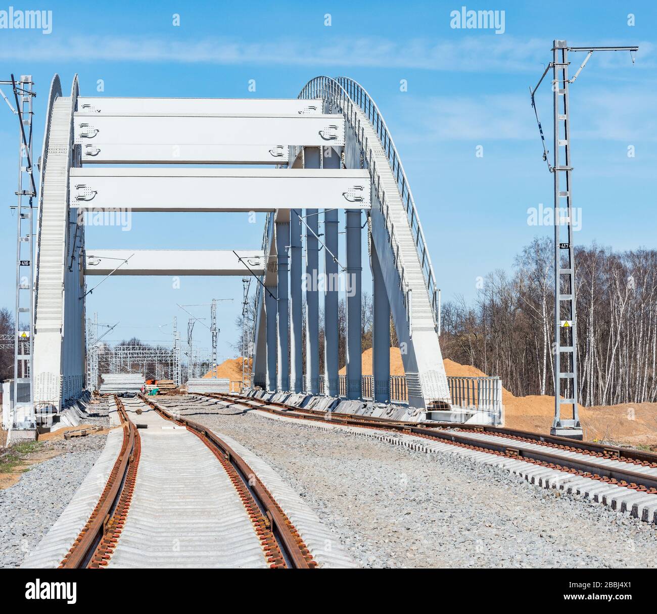 Construction site of the new railway line Stock Photo - Alamy