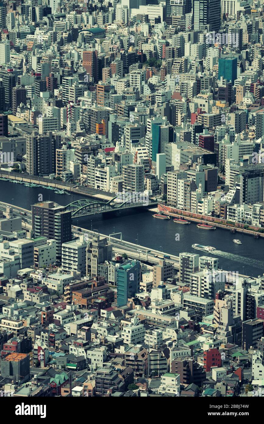 Tokyo urban rooftop view background, Japan Stock Photo - Alamy