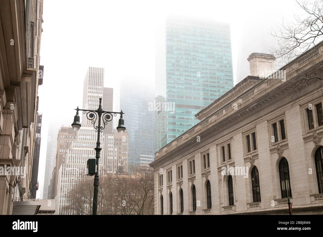 The New York Public Library on 5th Avenue, New York City Stock Photo ...