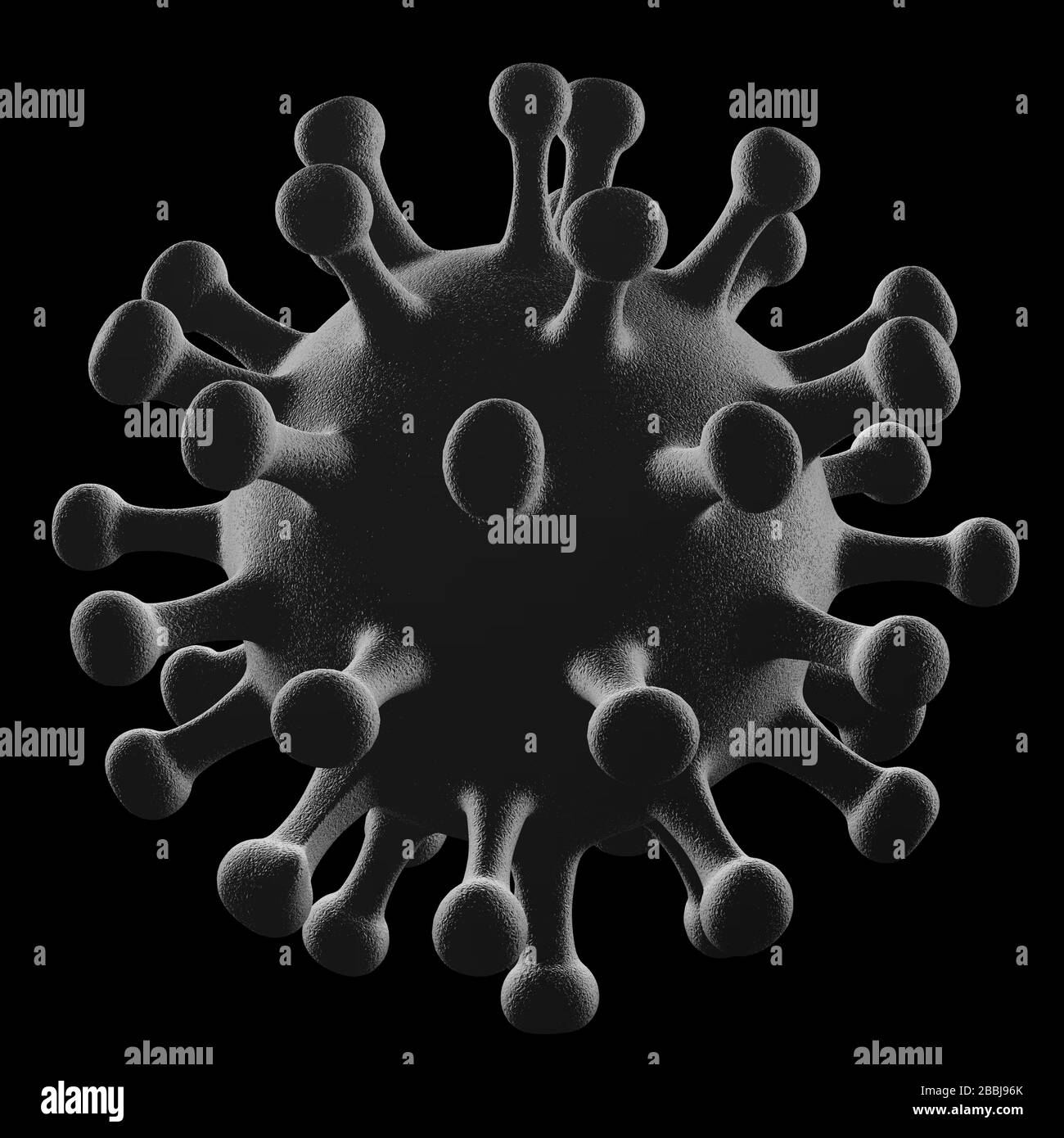 Electronic microscope view of COVID-19 SARS, Coronavirus, SARS-CoV ...