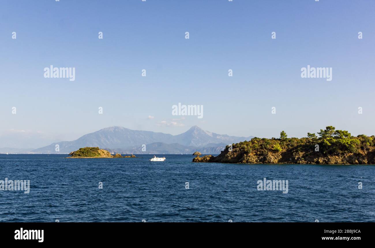 sea view with islands in Turkey Stock Photo - Alamy