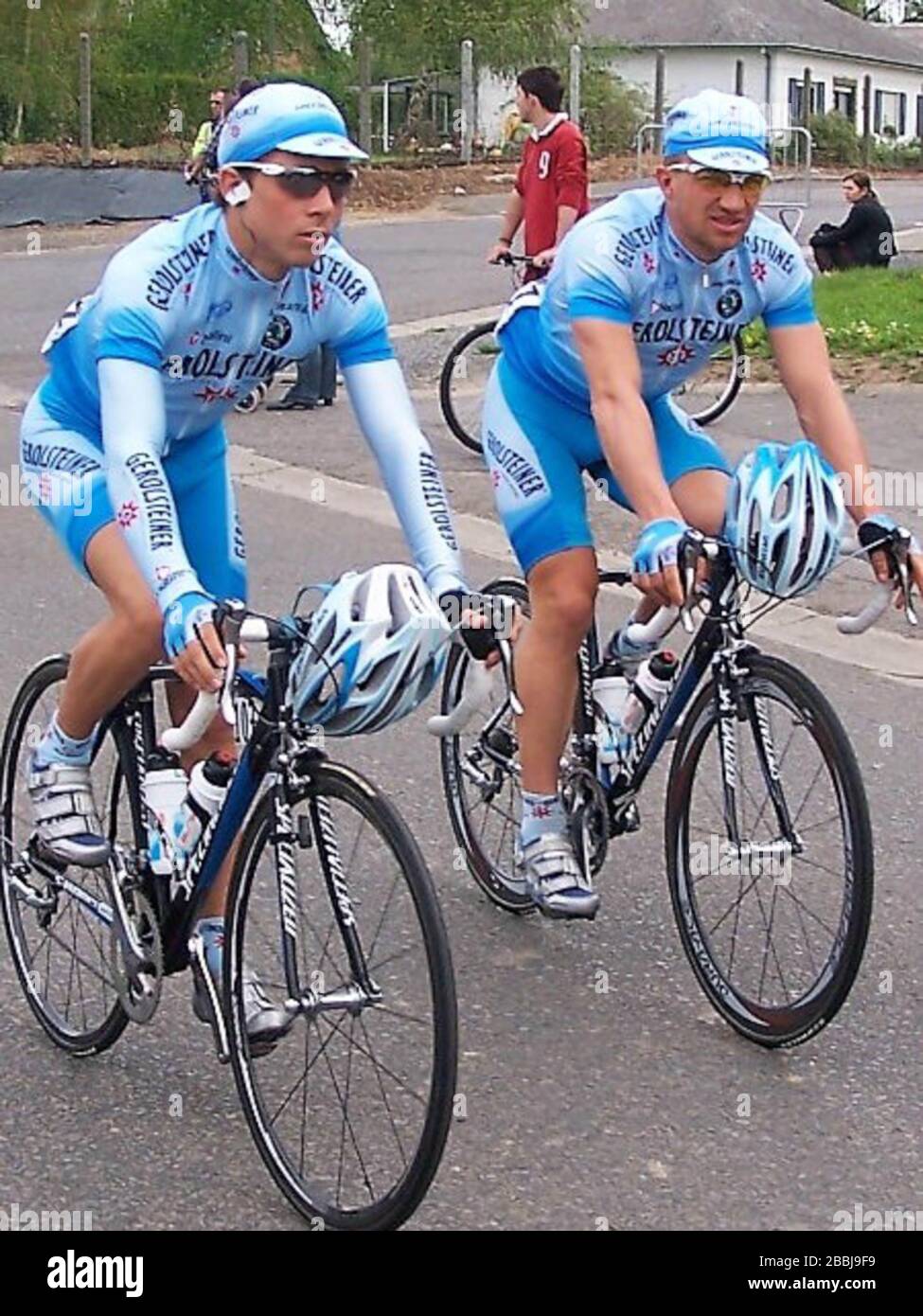 Matthias Russ and Robert Förster of Gerolsteiner during the Tour d ...