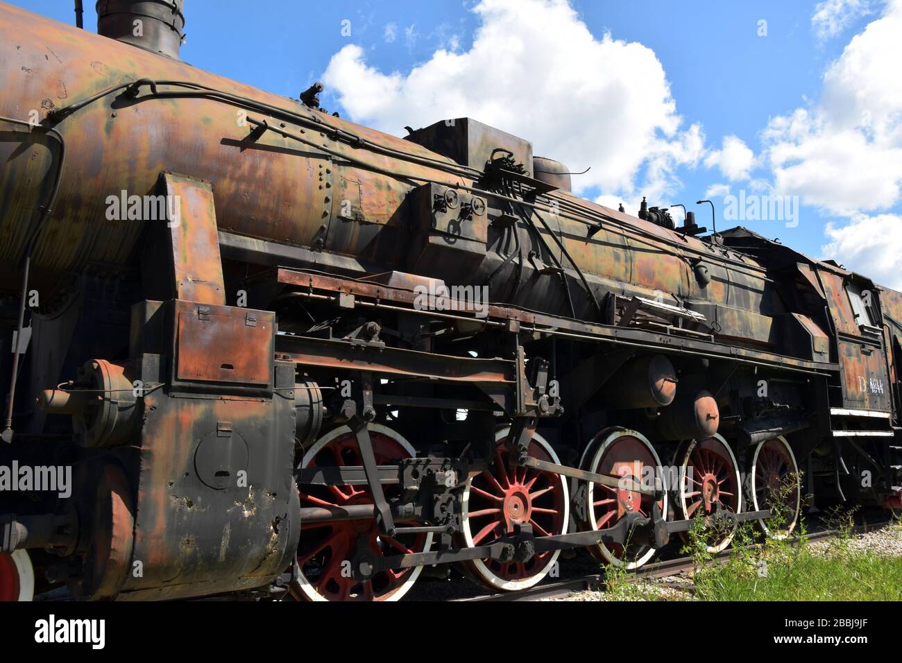 A class Te steam locomotive in the museum of technics in the city of ...