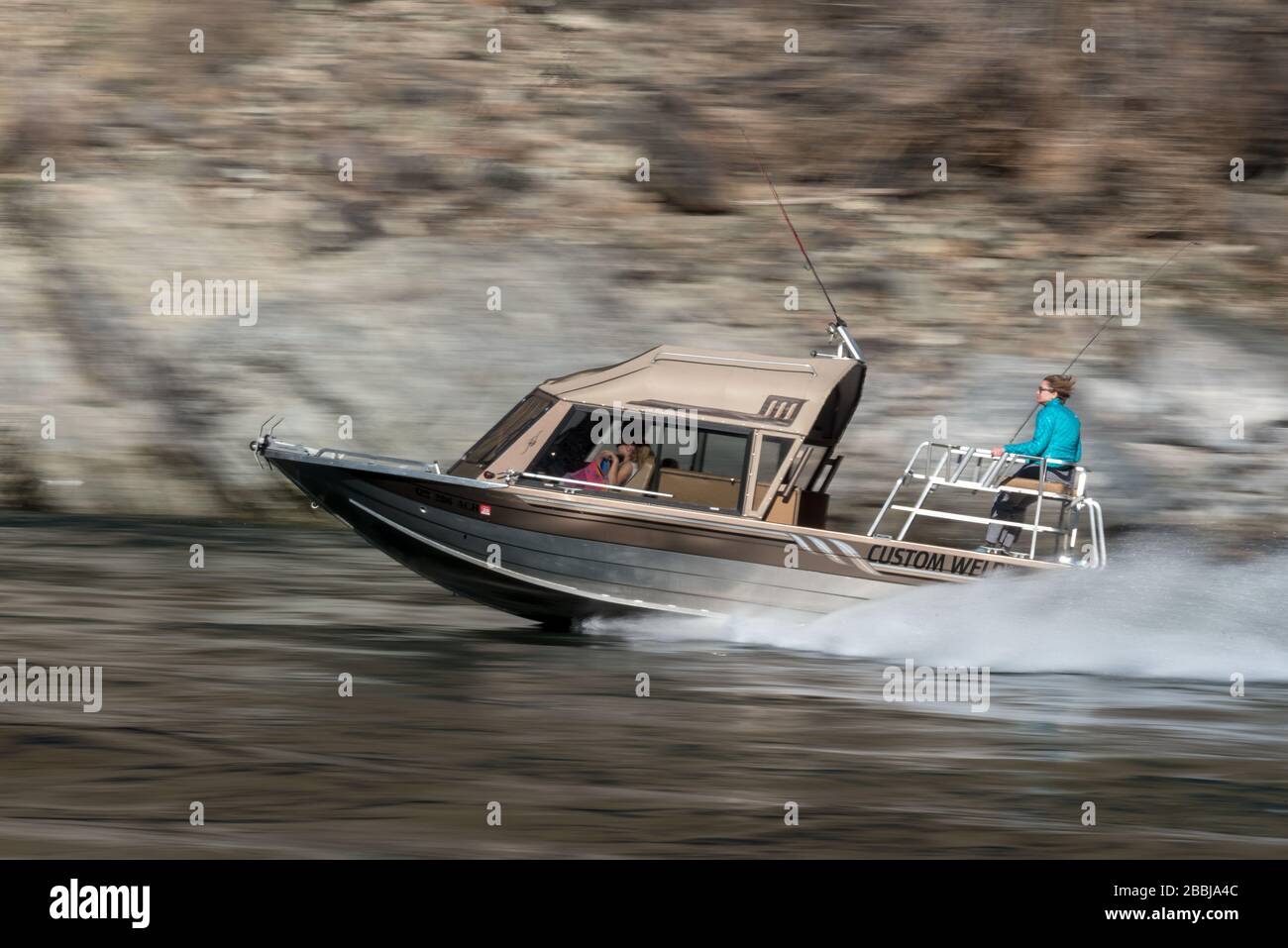 Jet boat fishing hi-res stock photography and images - Alamy