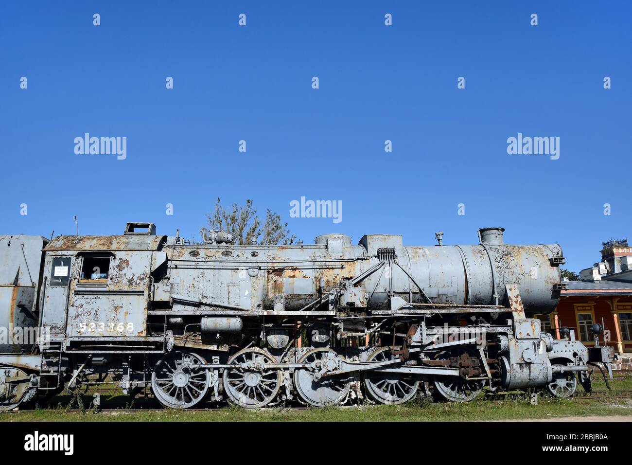 A class TE 5200 soviet locomotive (class DRB german locomotive) at the ...