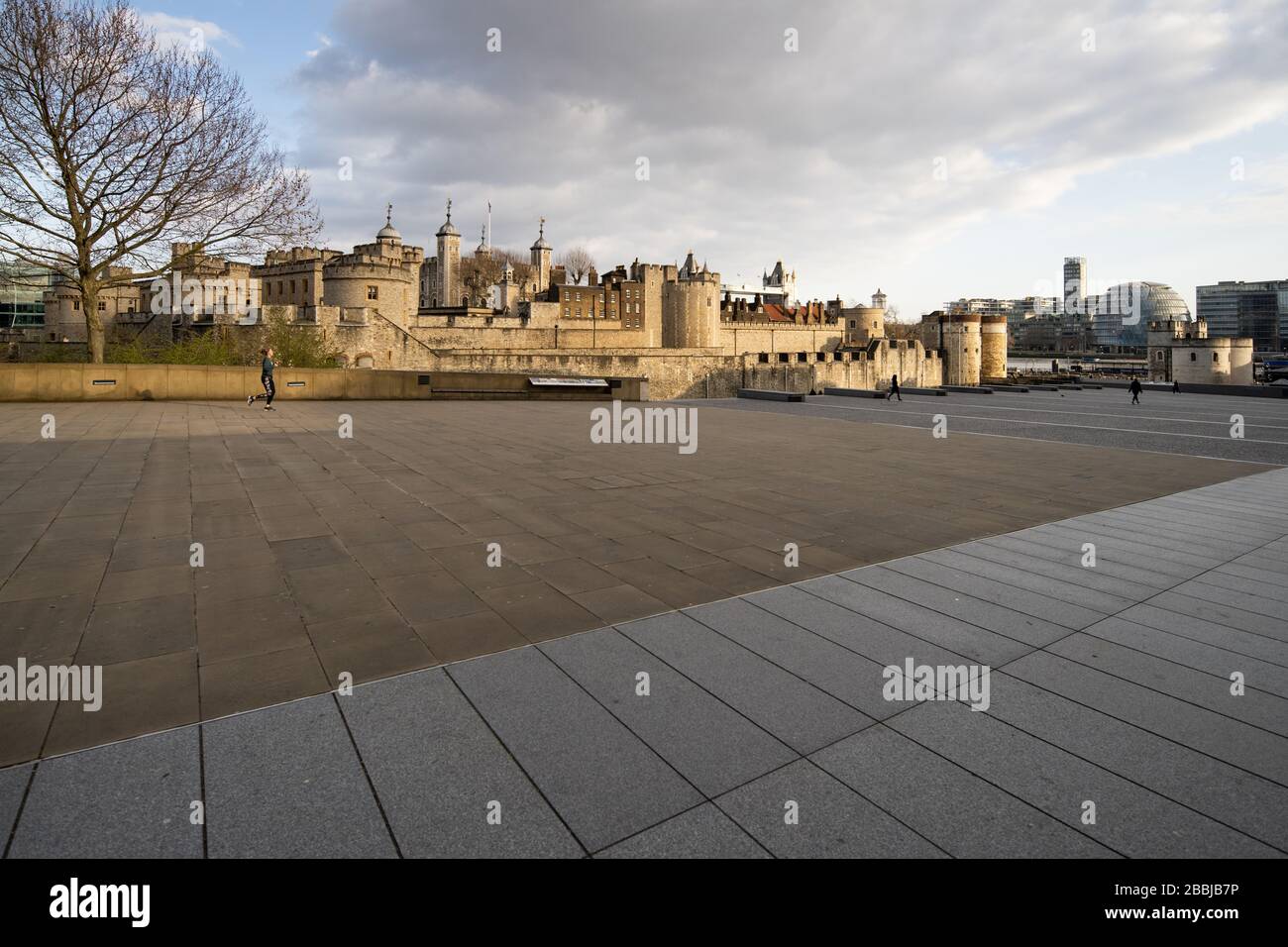 Tower of London closed during UK Coronavirus lockdown in London Stock ...