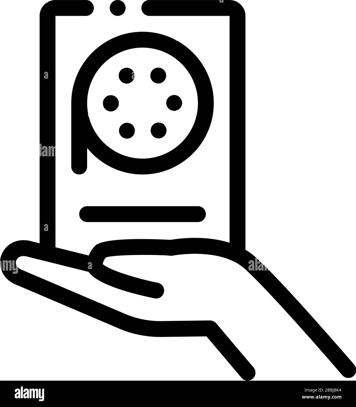 voice recorder icon vector outline illustration Stock Vector Image ...