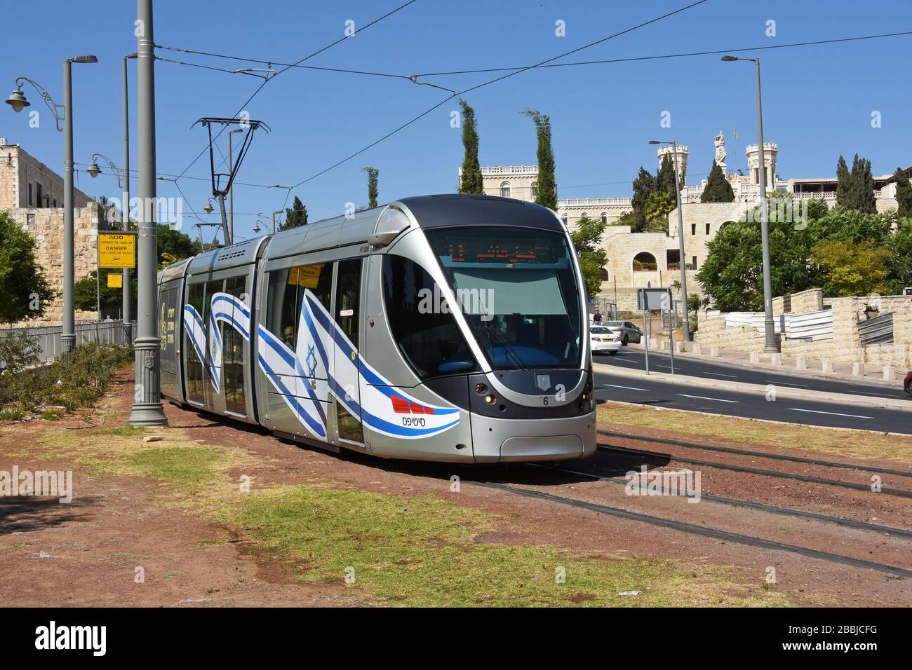 Tram train jerusalem hi-res stock photography and images - Alamy