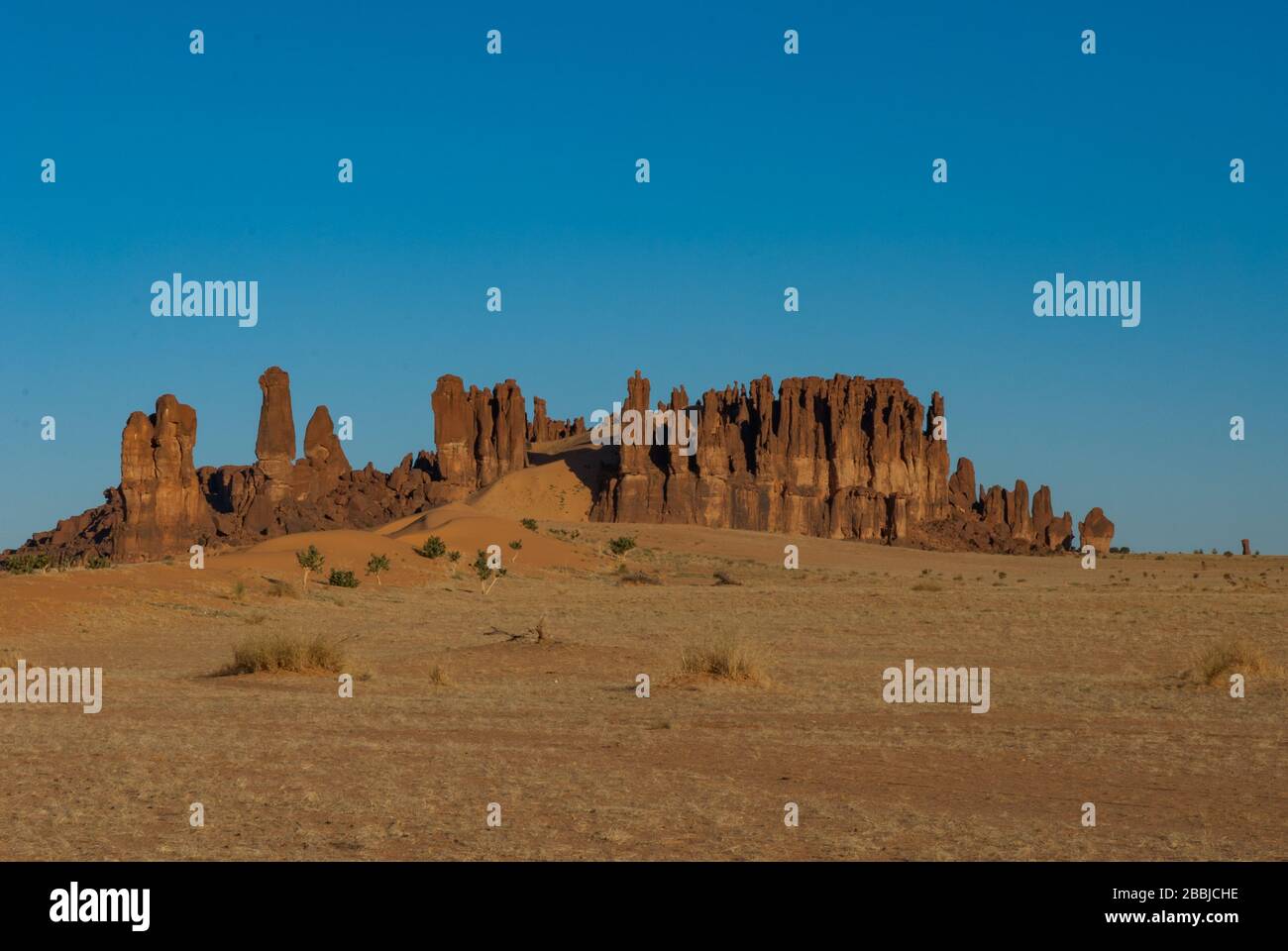 Natural rock formations, sandstone pilars, Chad, Africa Stock Photo - Alamy