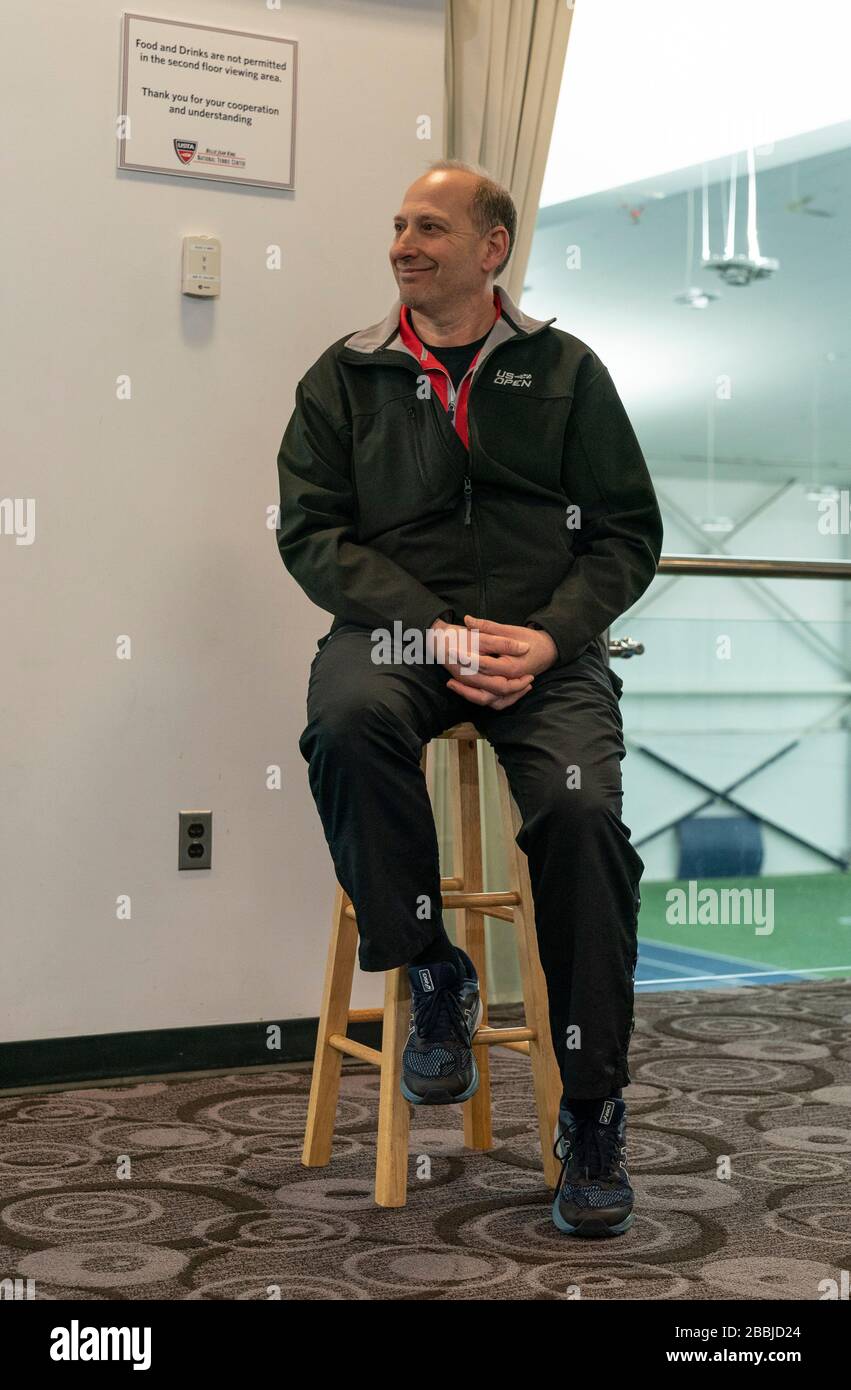 New York, NY - March 31, 2020: USTA Managing Director Daniel Zausner ...