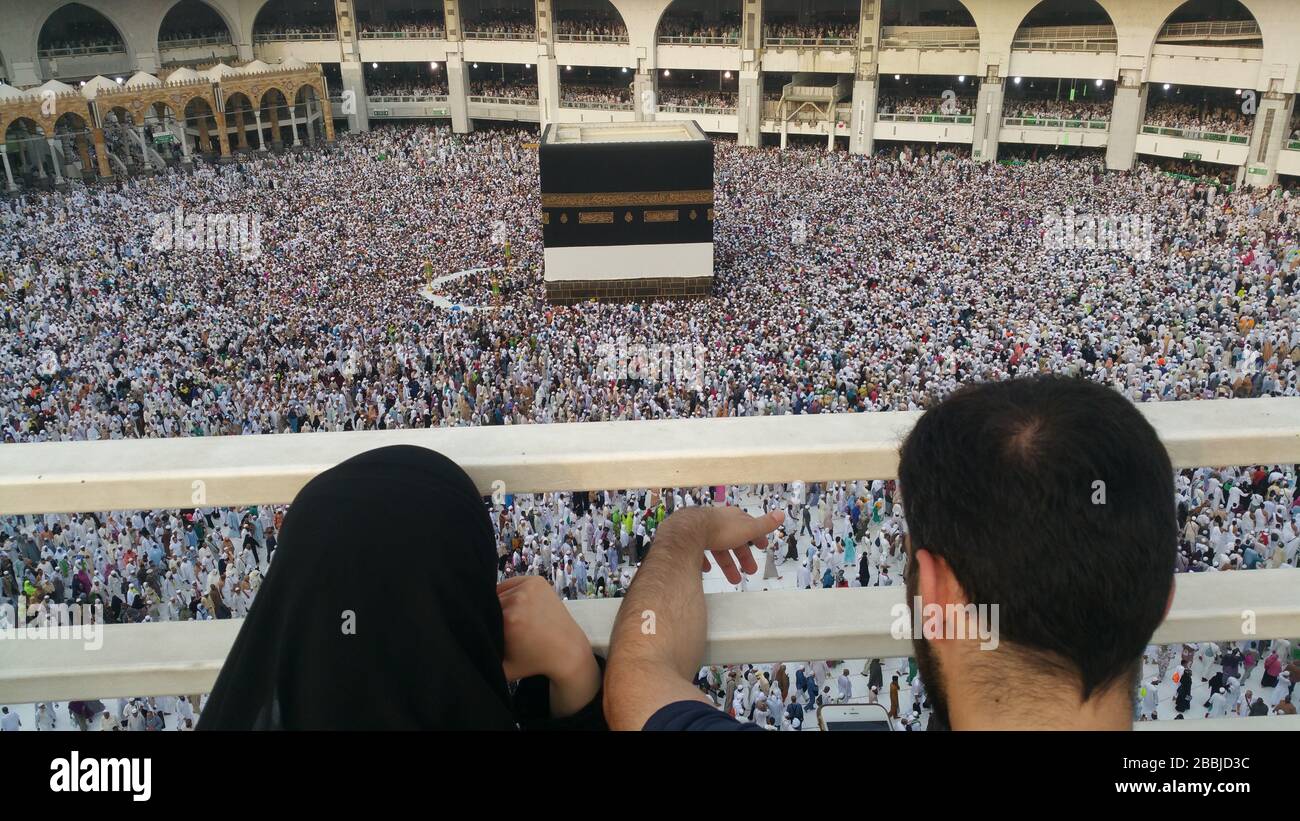 MECCA, SAUDI ARABIA, August 2019 - Muslim pilgrims from all over the ...