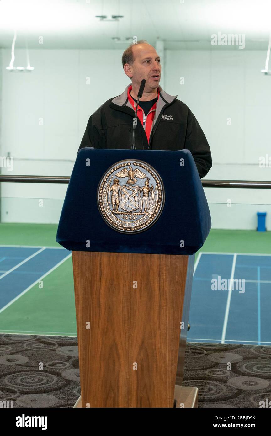 New York, NY - March 31, 2020: USTA Managing Director Daniel Zausner ...
