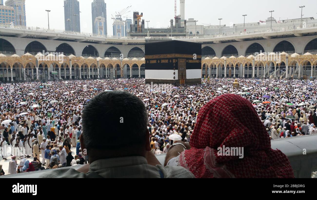 MECCA, SAUDI ARABIA, August 2019 - Muslim pilgrims from all over the ...