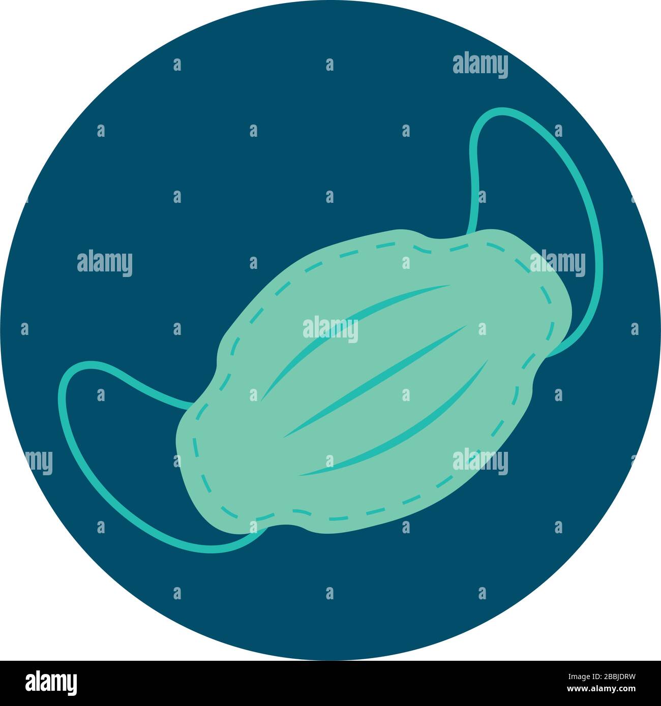 face mask block and flat style icon Stock Vector Image & Art - Alamy