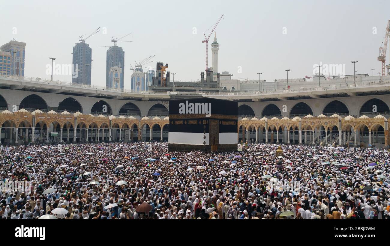 MECCA, SAUDI ARABIA, August 2019 - Muslim pilgrims from all over the ...
