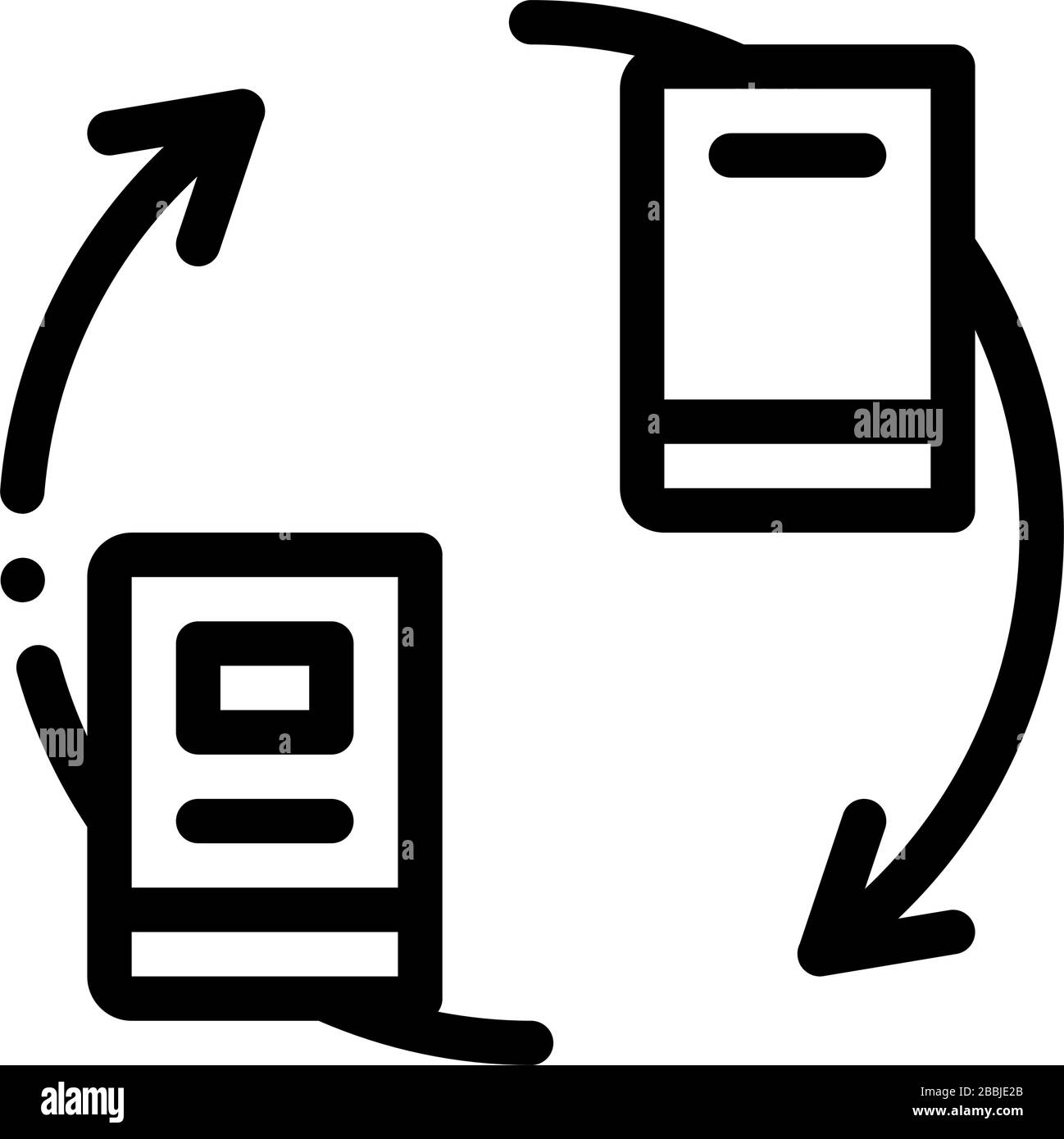 book sharing icon vector outline illustration Stock Vector Image & Art ...