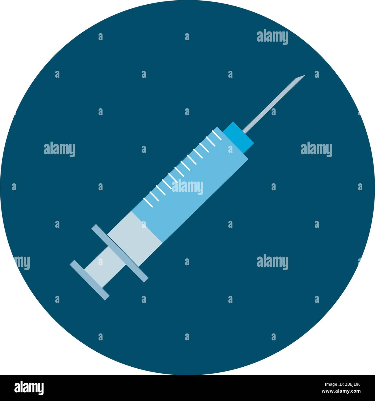 injection syringe block and flat style icon Stock Vector Image & Art ...