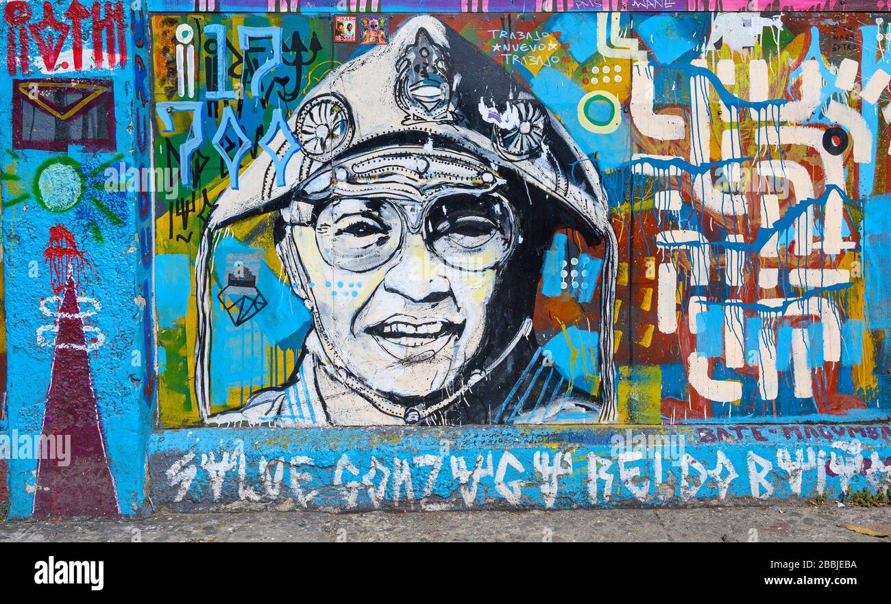 Fence murals at Fábrica de Arte Cubano, Vedado, Havana, Cuba Stock ...
