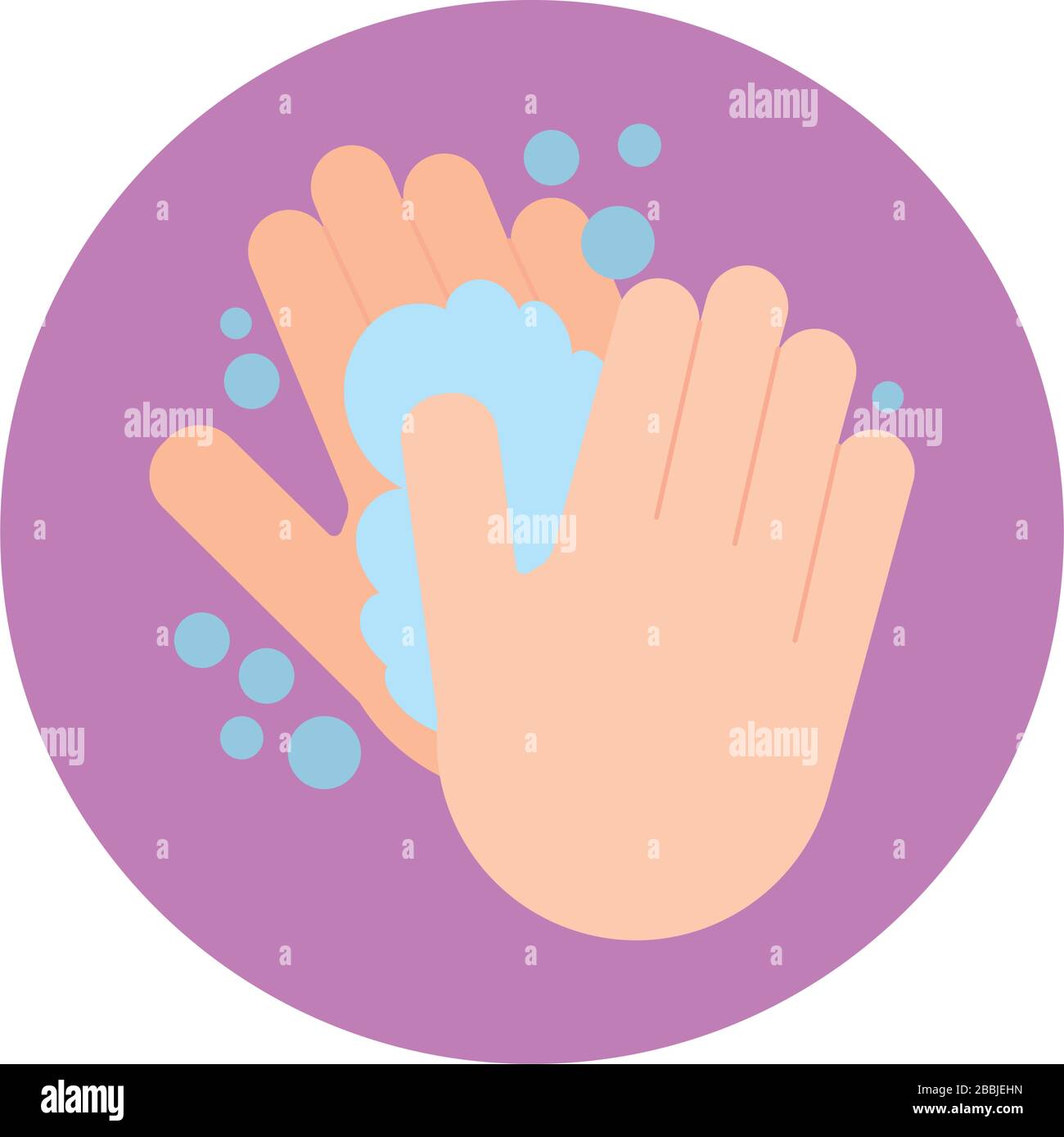 hands wash block and flat style icon Stock Vector Image & Art - Alamy