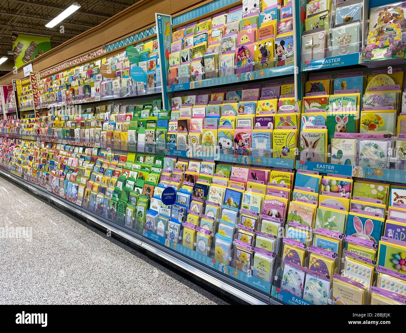 Card Section Grocery Store Gift Card Display Hi Res Stock Photography