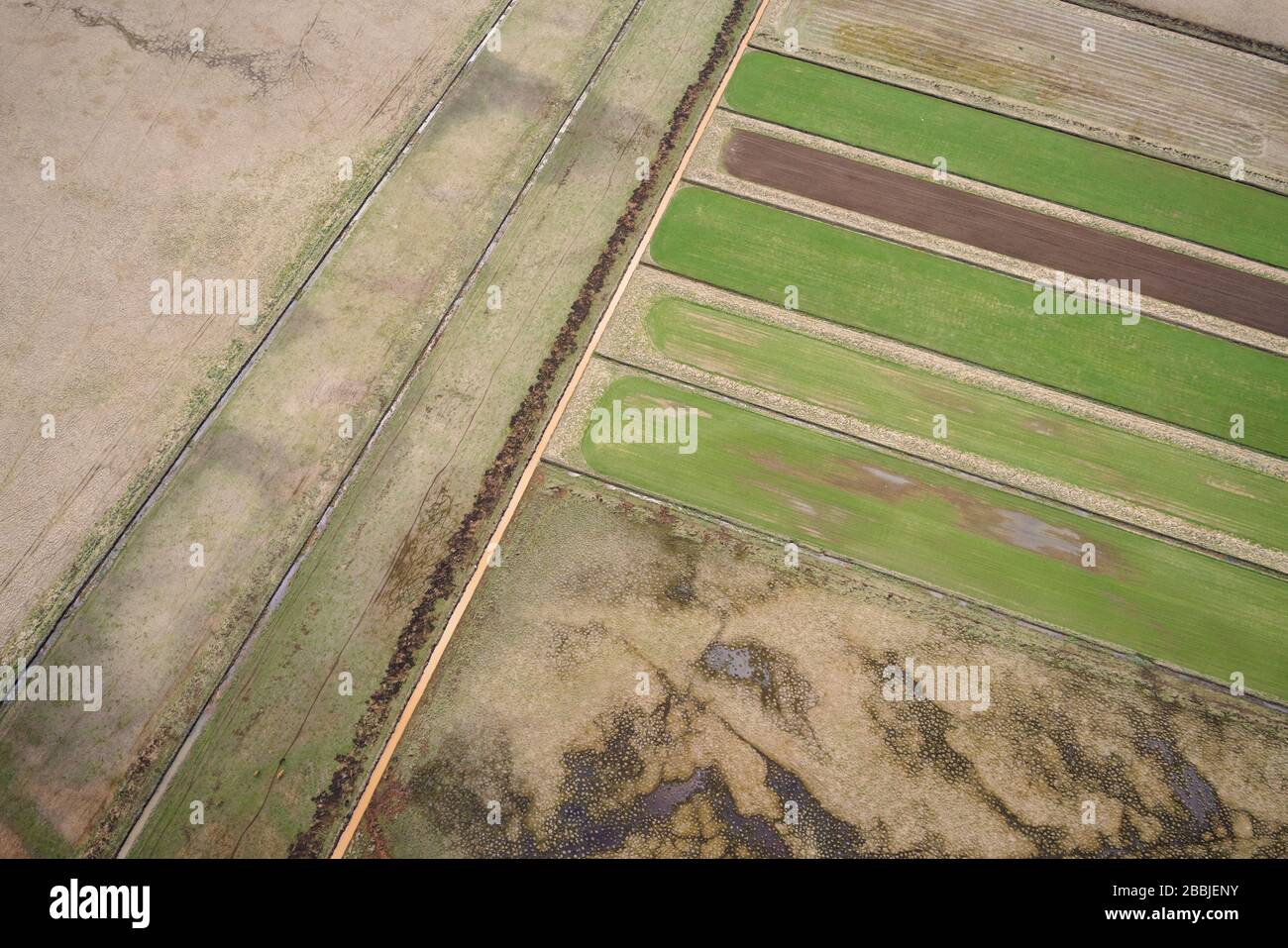 Aerial view of farm land in southern Iceland Stock Photo - Alamy