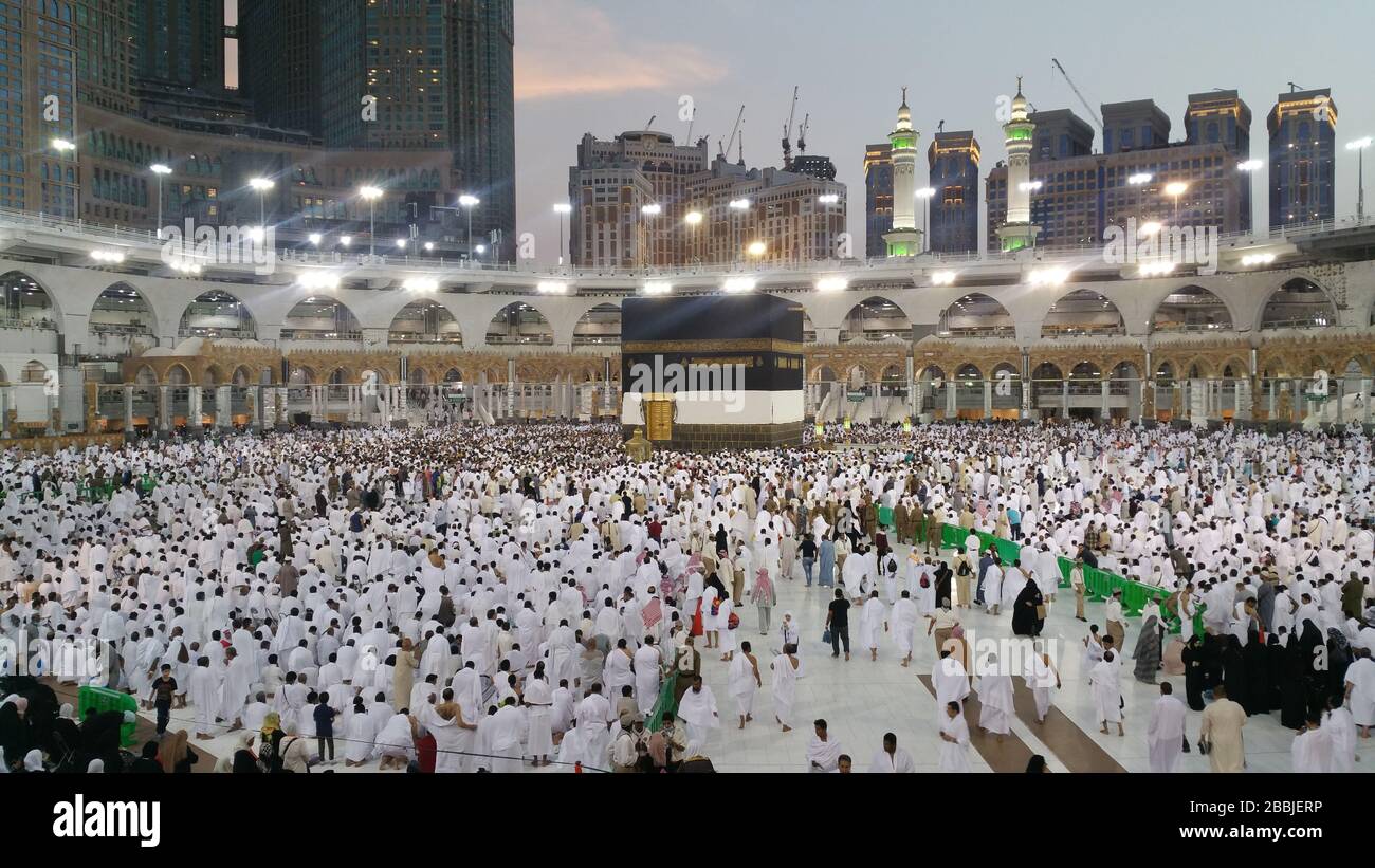 MECCA, SAUDI ARABIA, August 2019 - Muslim pilgrims from all over the ...