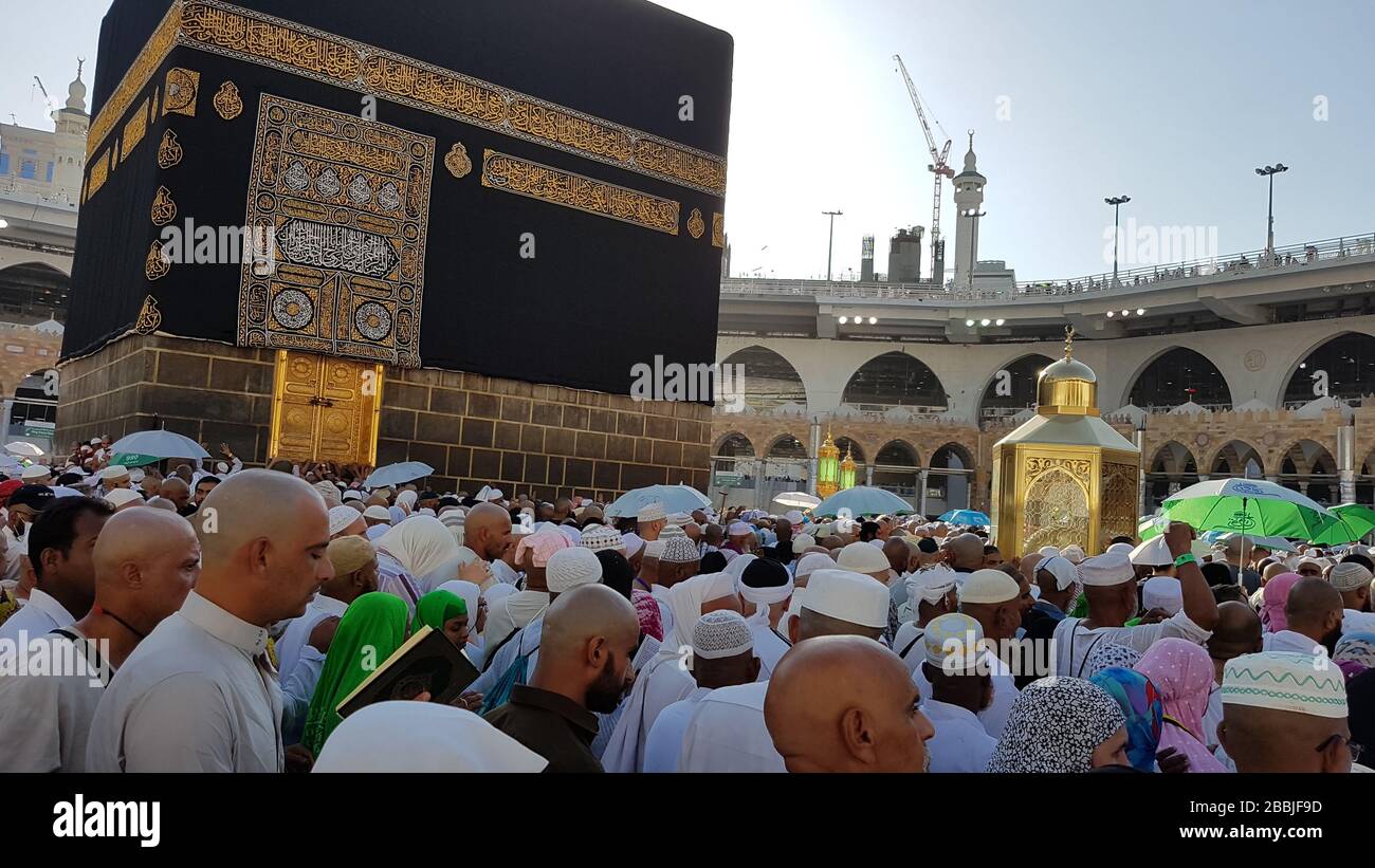 MECCA, SAUDI ARABIA, August 2019 - Muslim pilgrims from all over the ...