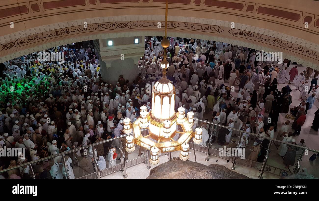 MECCA, SAUDI ARABIA, August 2019 - Muslim pilgrims from all over the ...