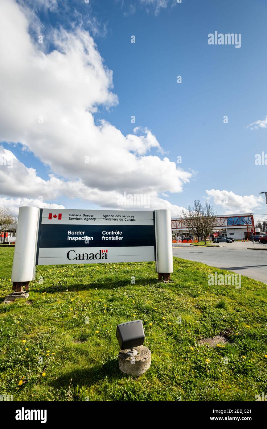 Canadian border hi-res stock photography and images - Alamy