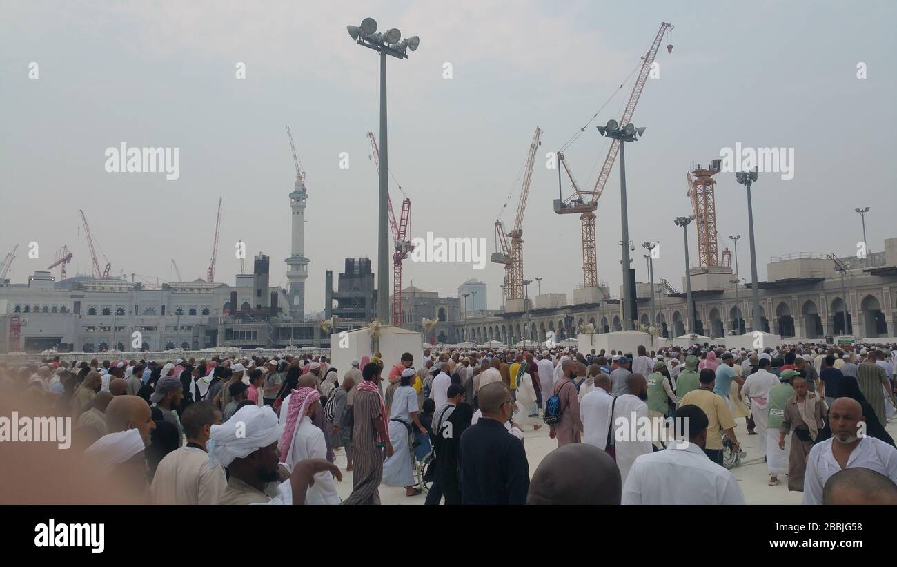 MECCA, SAUDI ARABIA, August 2019 - Muslim pilgrims from all over the ...