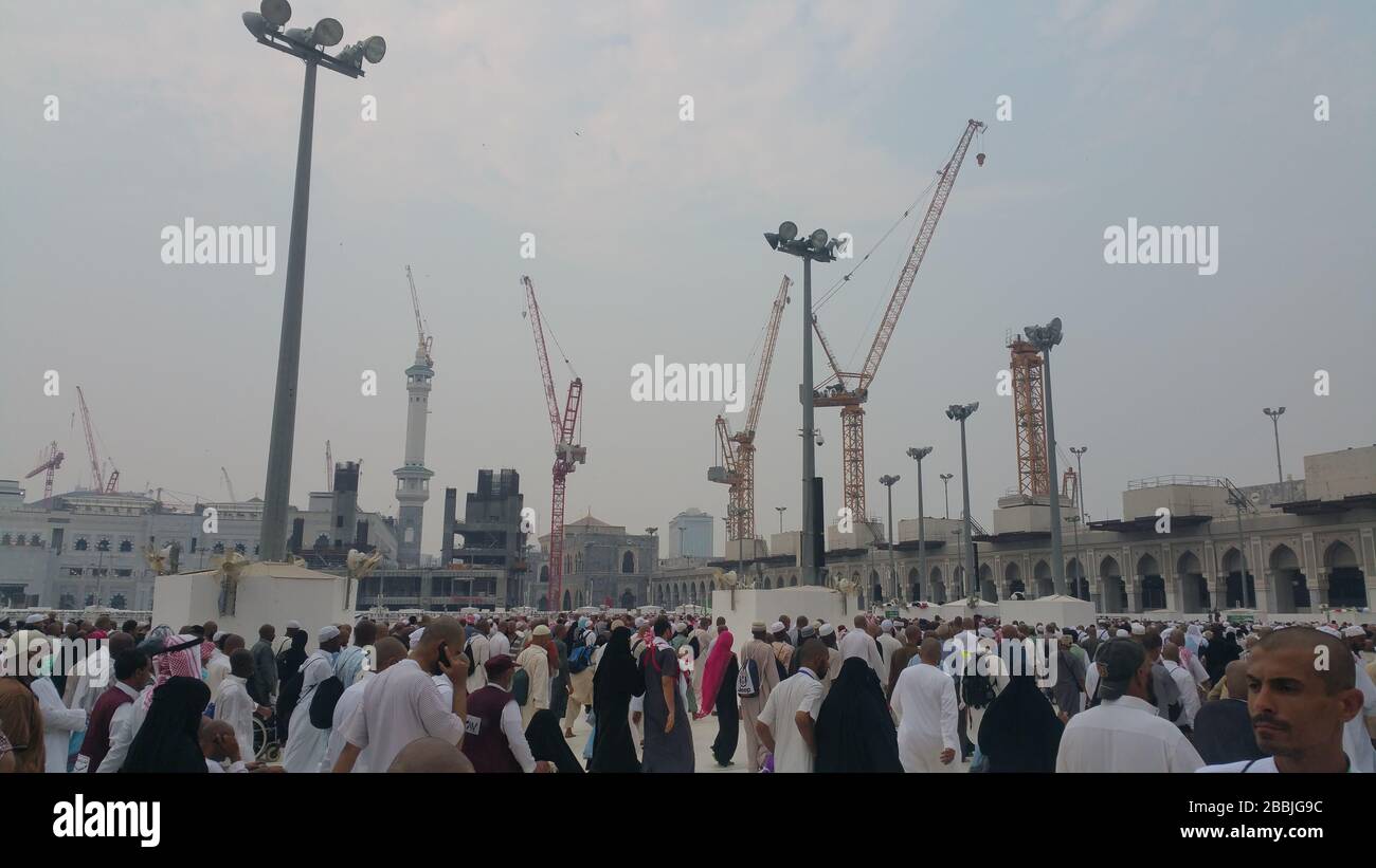 MECCA, SAUDI ARABIA, August 2019 - Muslim pilgrims from all over the ...
