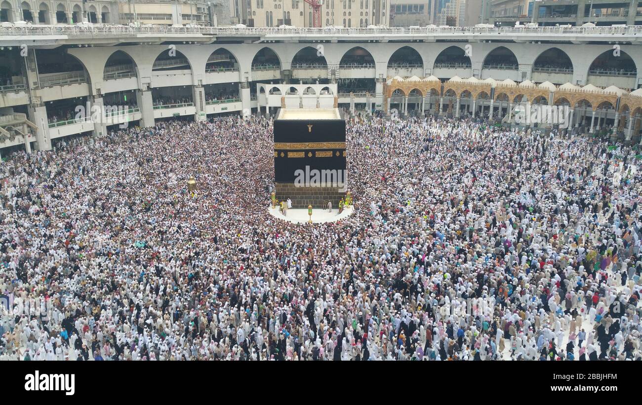 MECCA, SAUDI ARABIA, August 2019 - Muslim pilgrims from all over the ...
