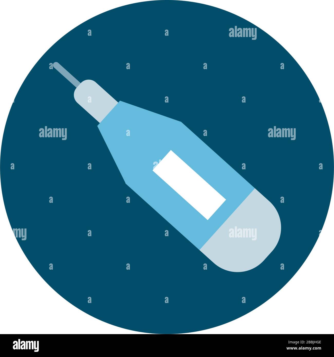 digital thermometer block and flat style icon Stock Vector Image & Art ...