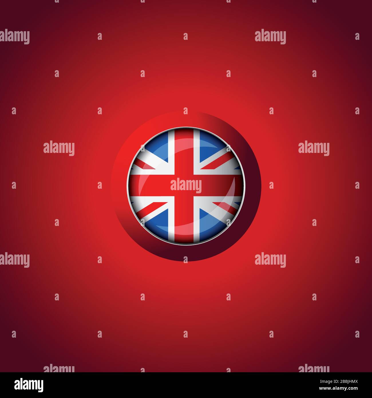Flag button 3d Stock Vector Images - Alamy