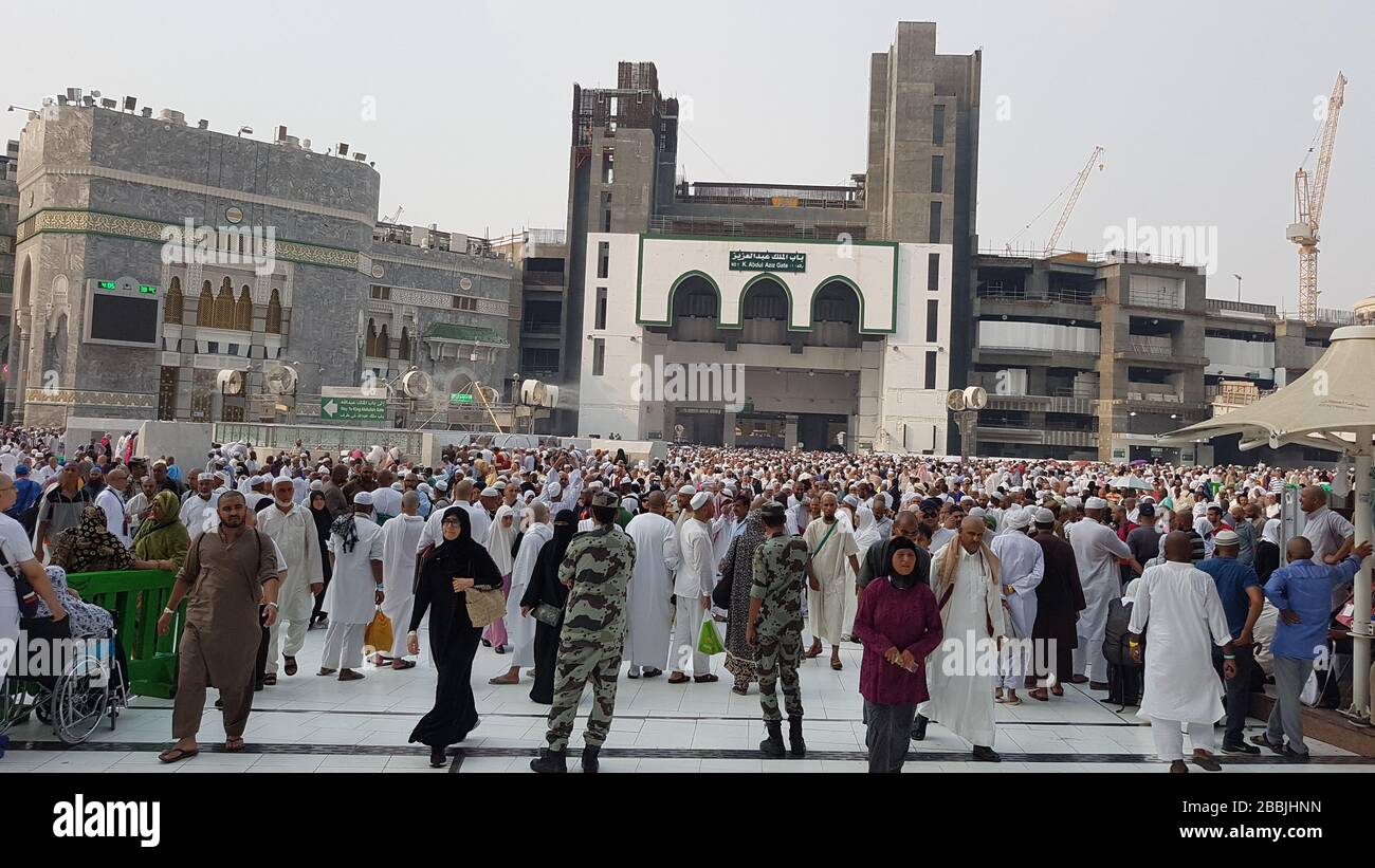 MECCA, SAUDI ARABIA, August 2019 - Muslim pilgrims from all over the ...