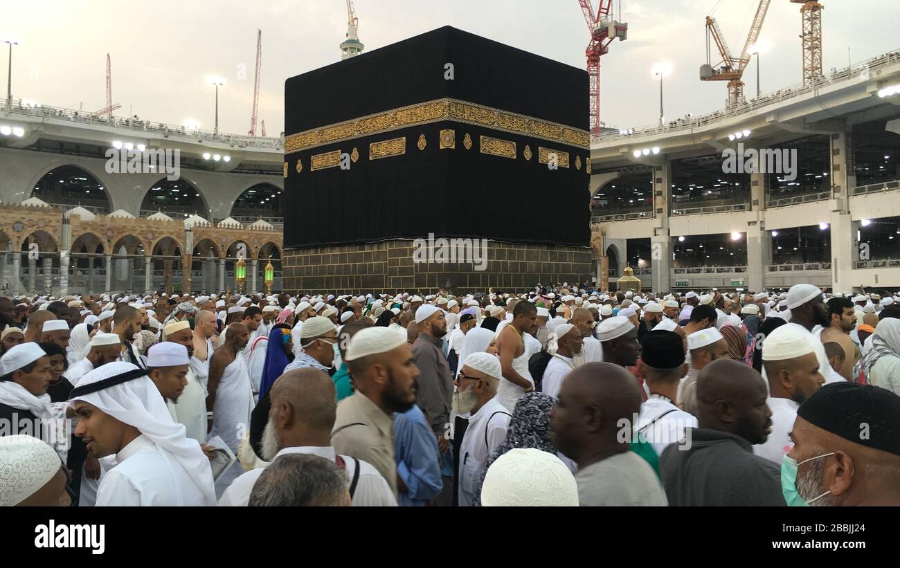 MECCA, SAUDI ARABIA, August 2019 - Muslim pilgrims from all over the ...