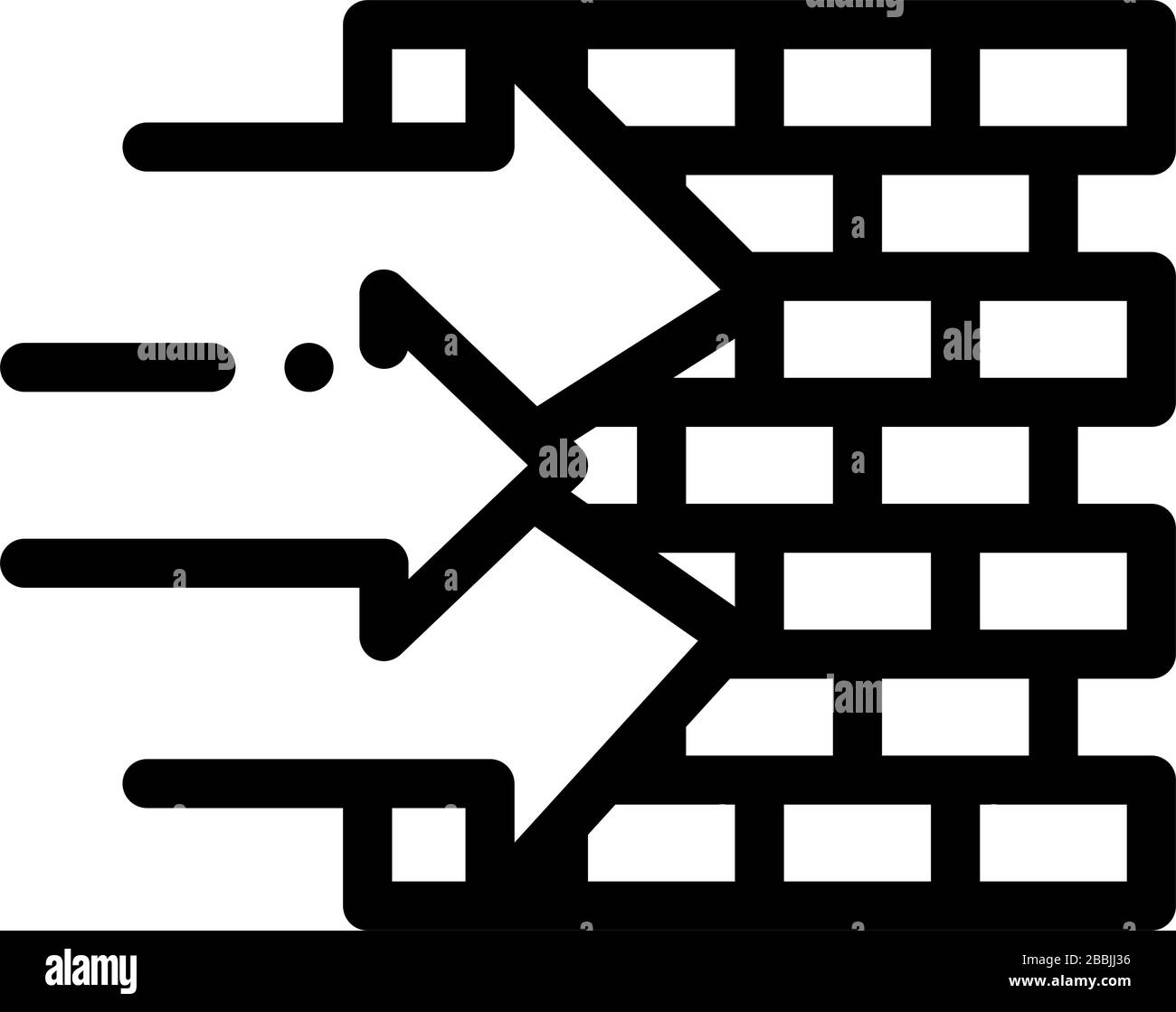 construction elements icon vector outline illustration Stock Vector ...