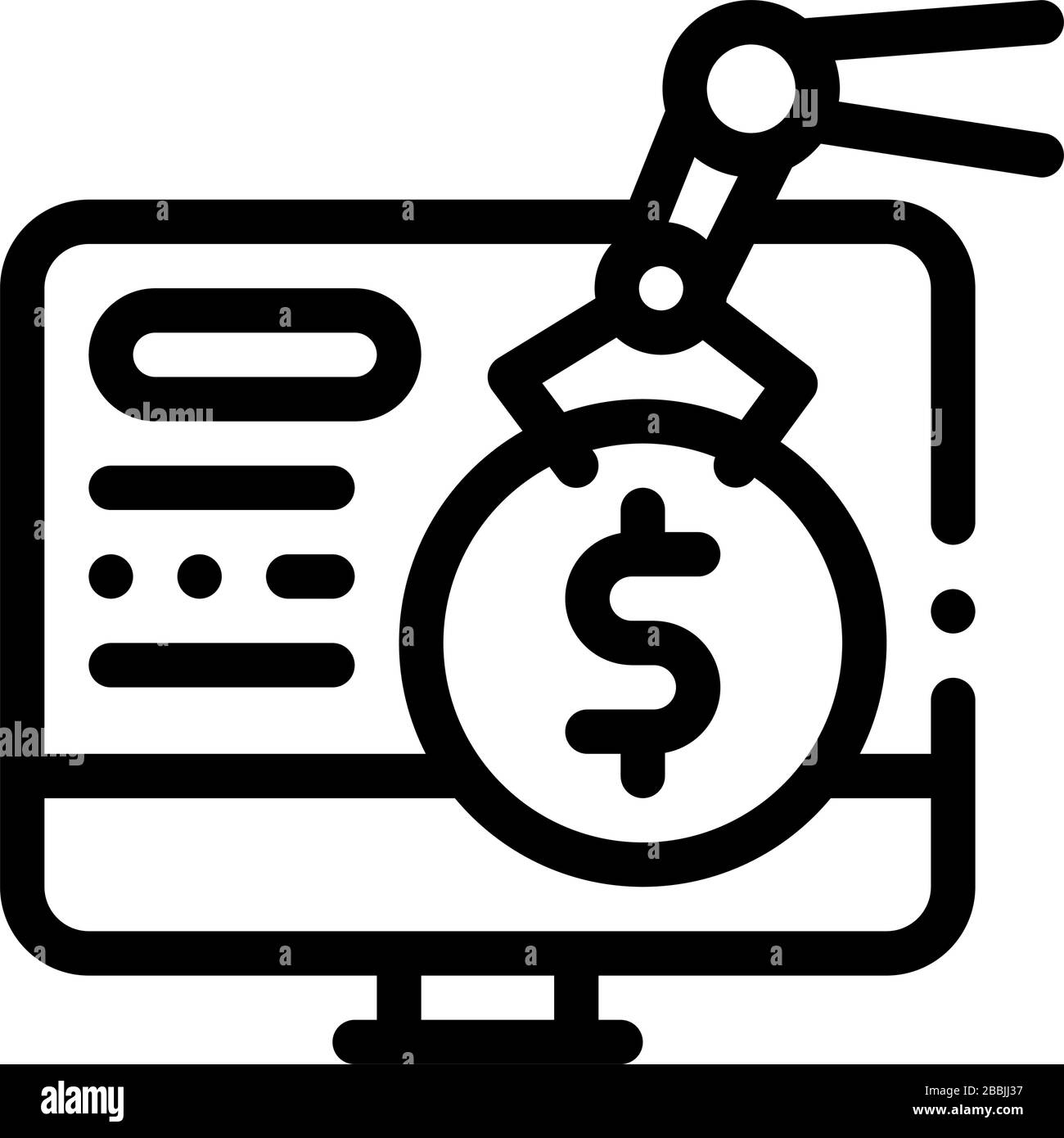 Cash withdrawal icon Black and White Stock Photos & Images - Alamy