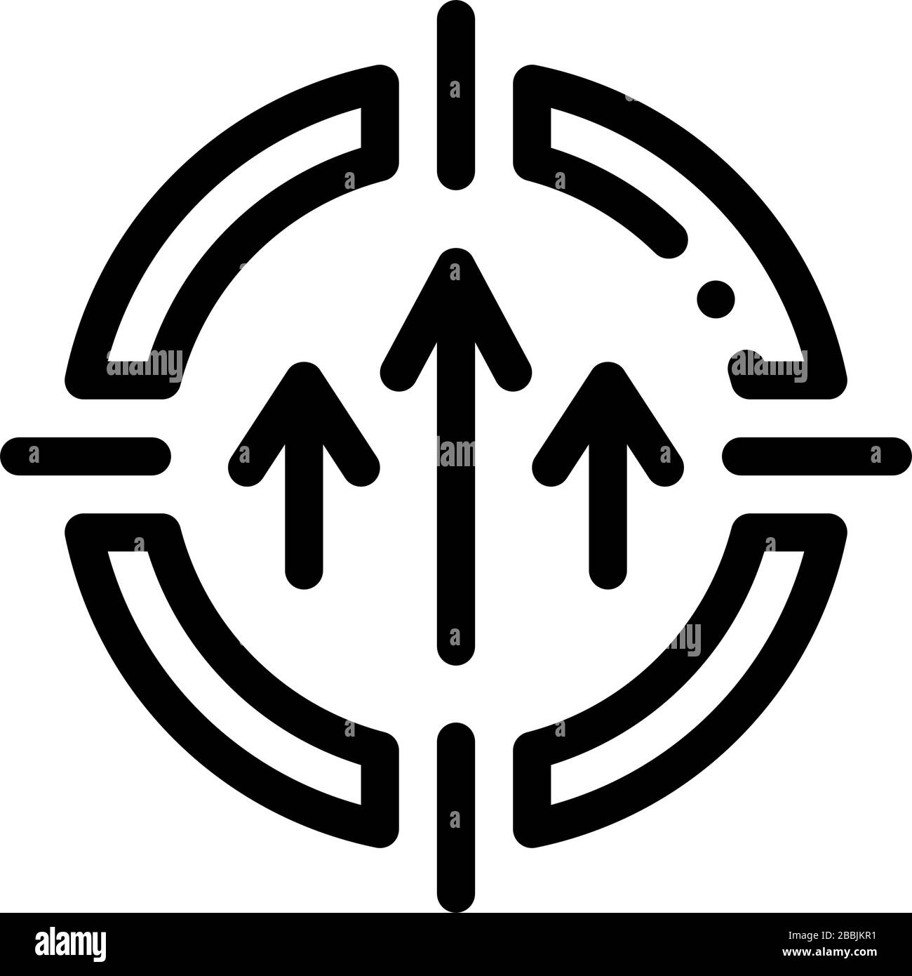 personal goals icon vector outline illustration Stock Vector Image ...