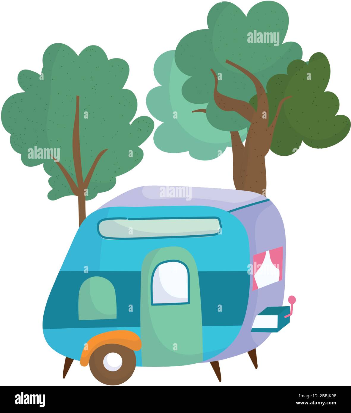 Camping Trailer Cartoon
