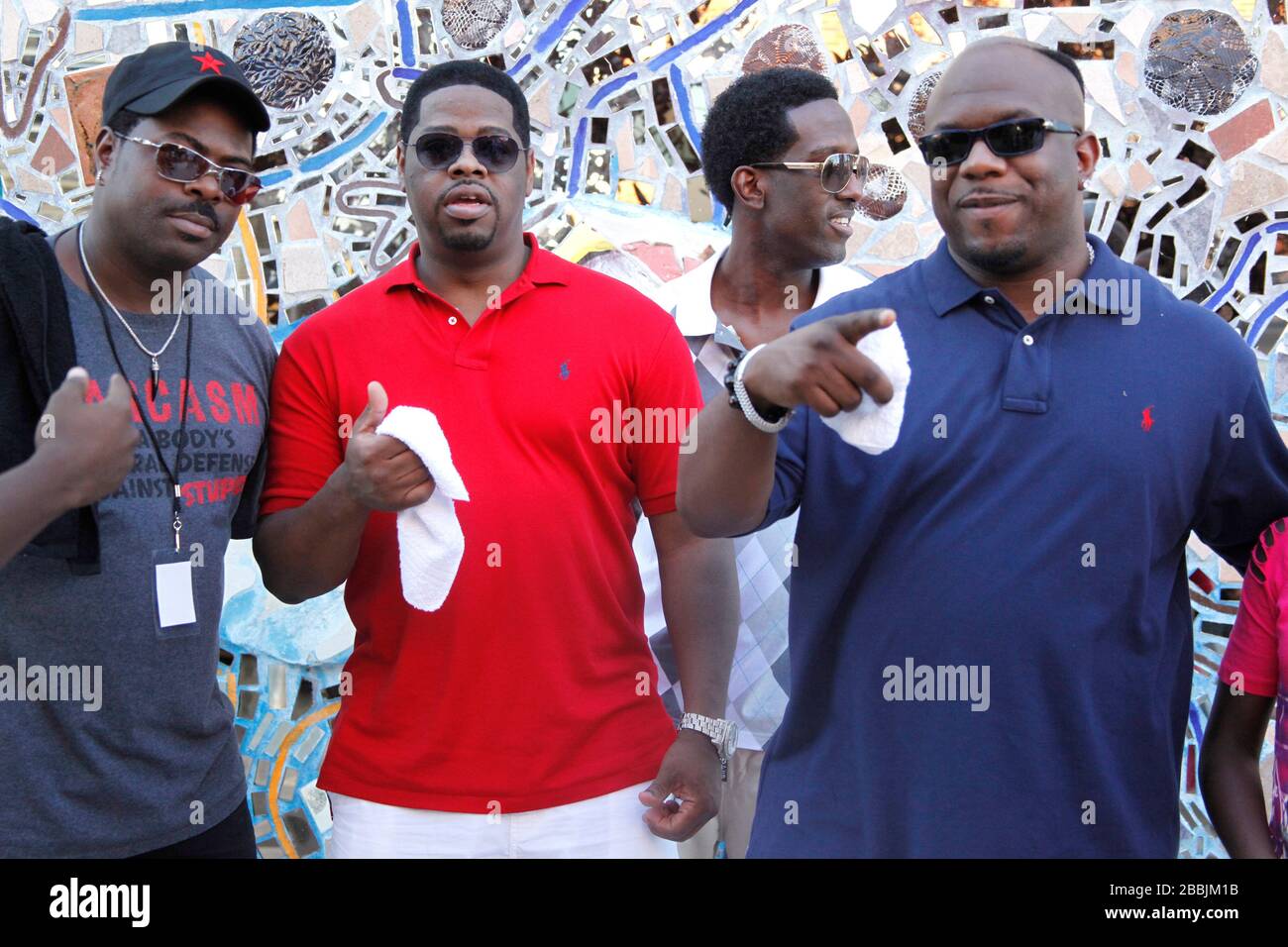 Boyz II Men pictured at Rachael Ray's in South Philadelphia for a ...