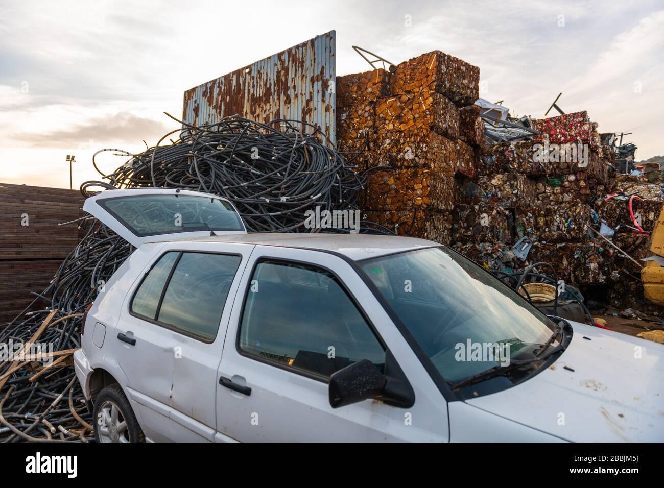 Pile of discarded trash cans hi-res stock photography and images - Alamy