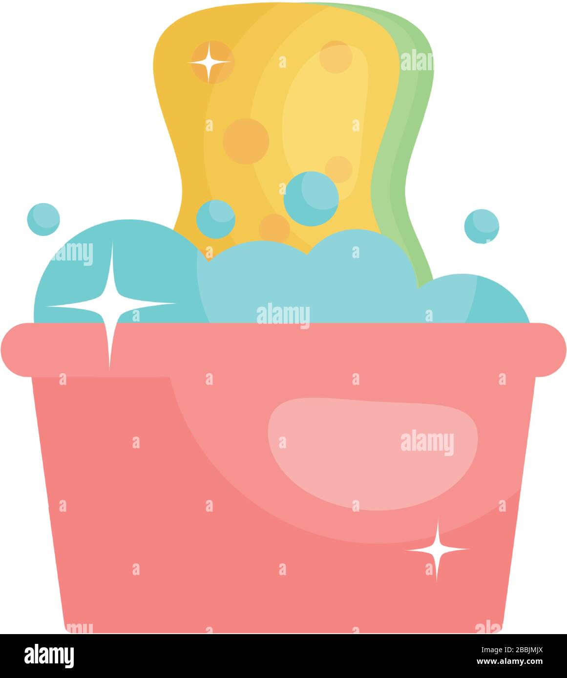 Soapy sponge Stock Vector Images - Alamy