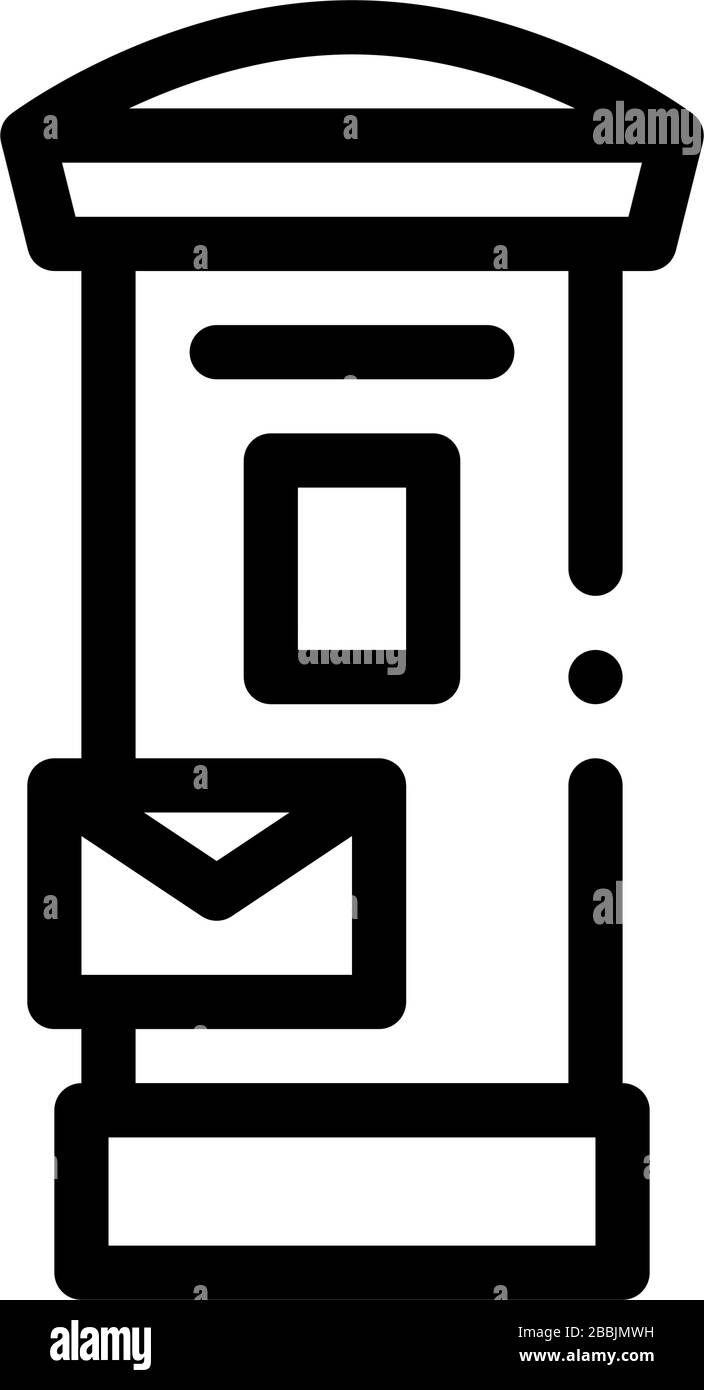 post machine icon vector outline illustration Stock Vector Image & Art ...