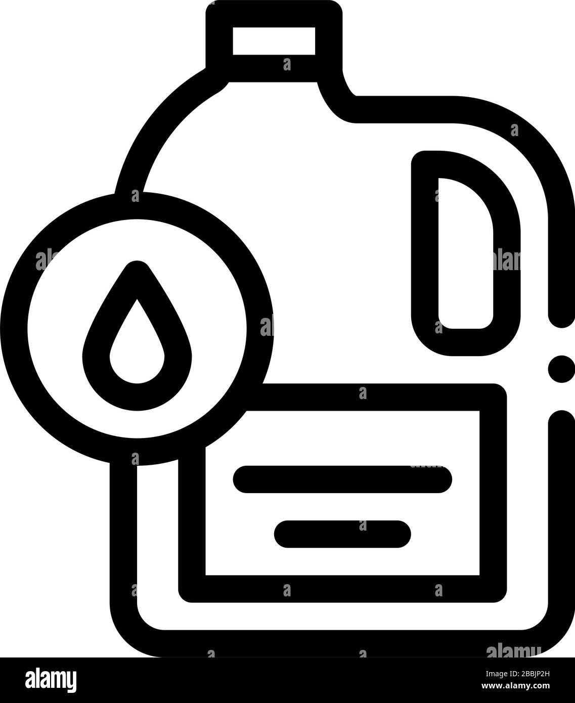 liquid fuel icon vector outline illustration Stock Vector Image & Art ...