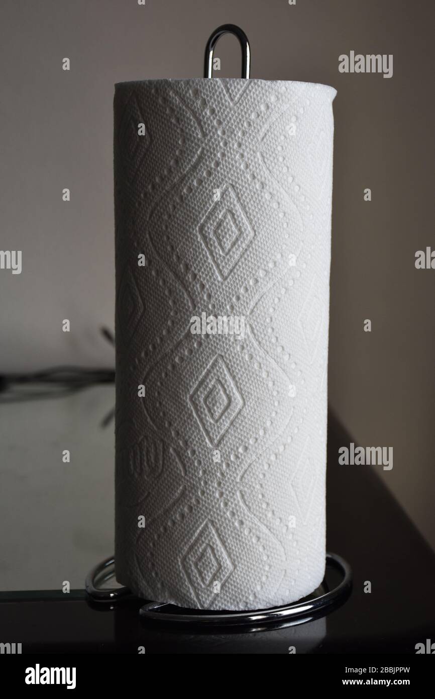 Kitchen paper towel roll texture isolated Stock Photo - Alamy