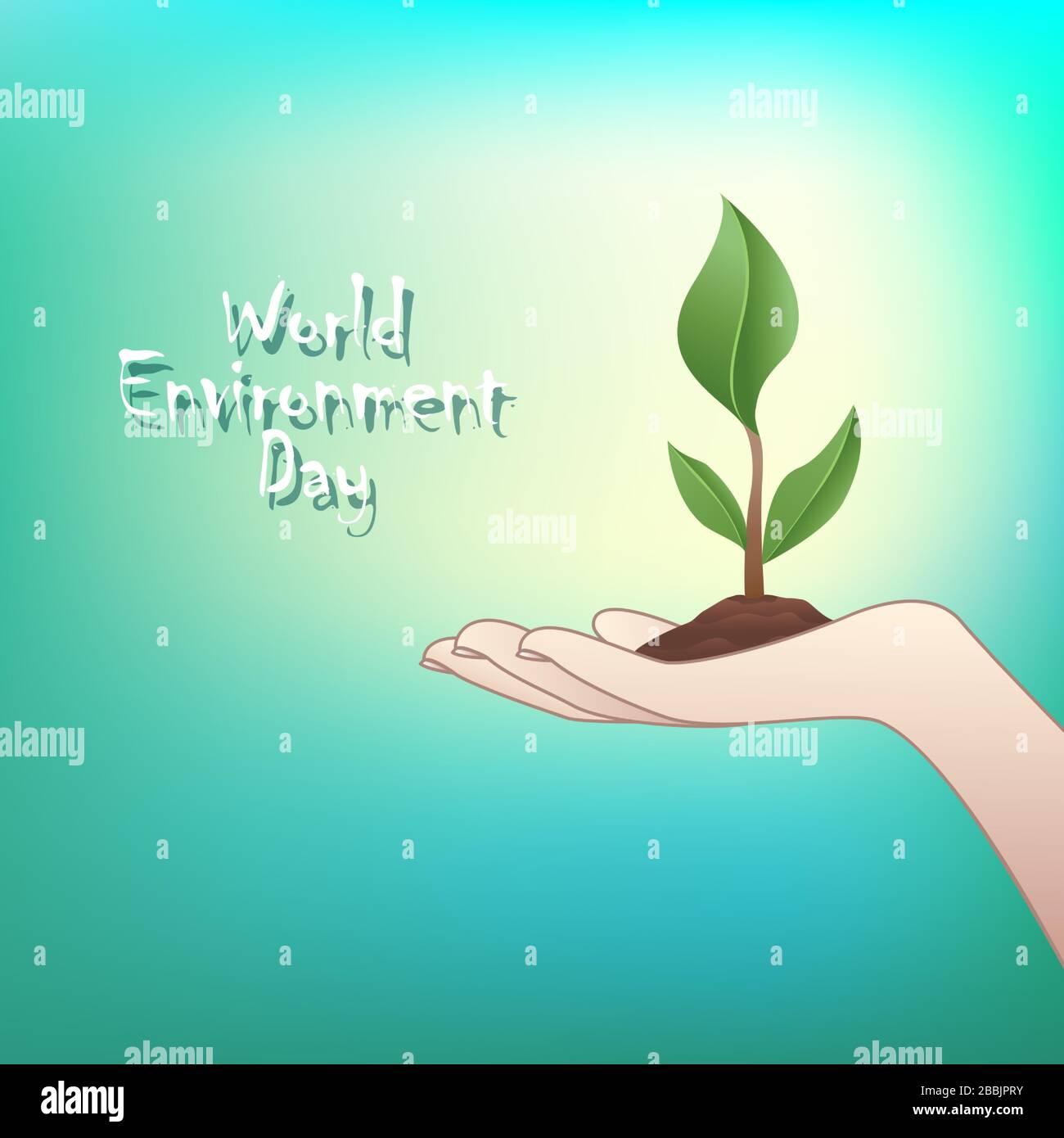 World environment day sign on colorful background Stock Vector Image ...